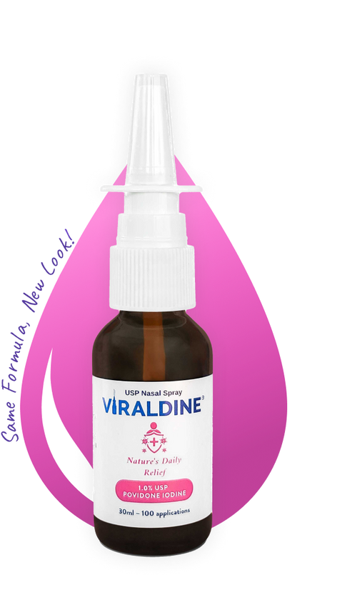 Order 1% USP Povidone-Iodine Nasal Spray | Viraldine