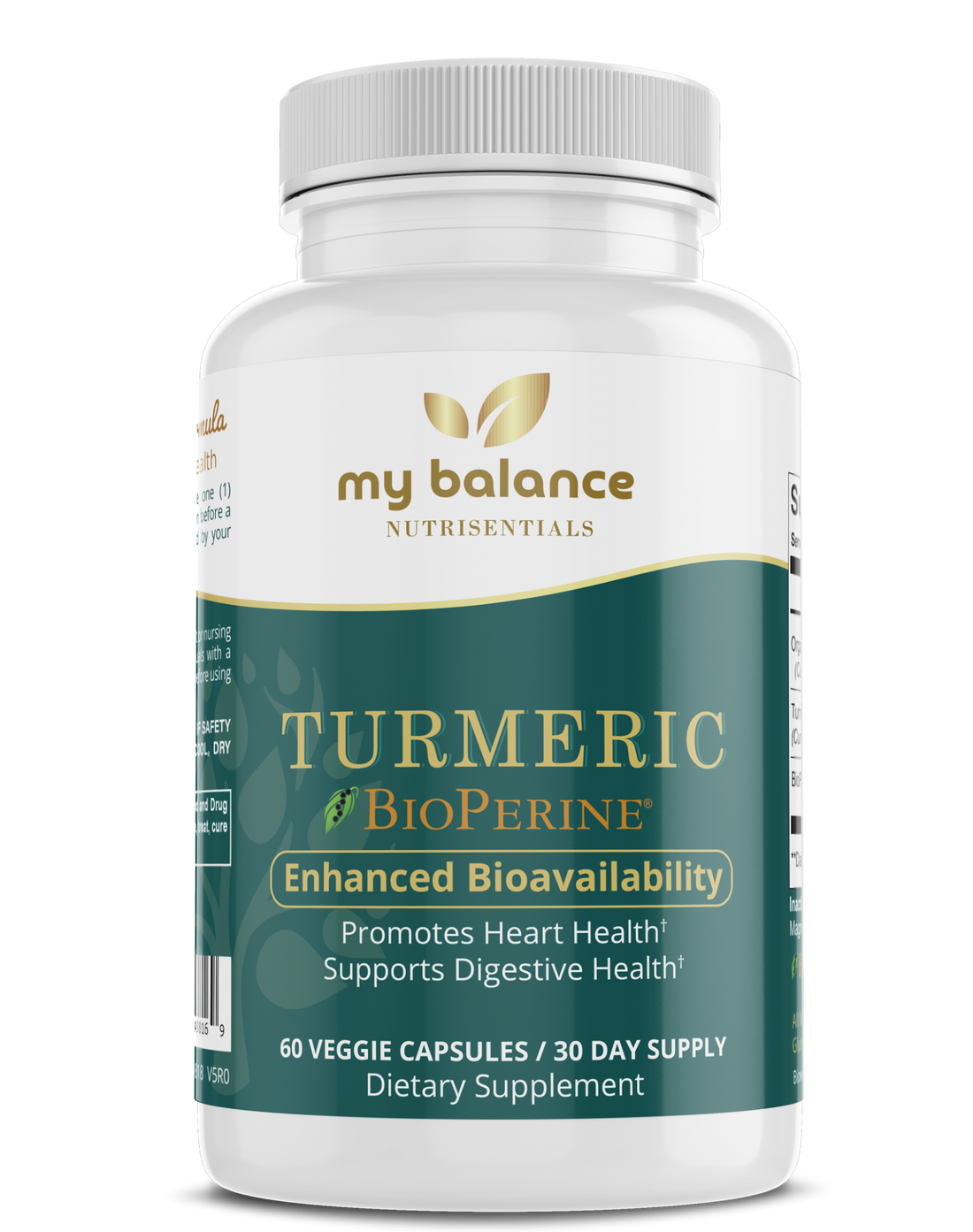 600mg Organic Turmeric Supplement With BioPerine – Viraldine